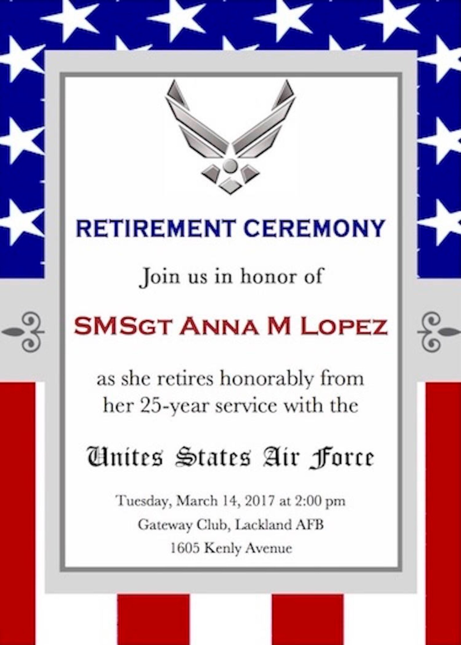 Military Retirement Invitation - Instant Editable Download - Etsy