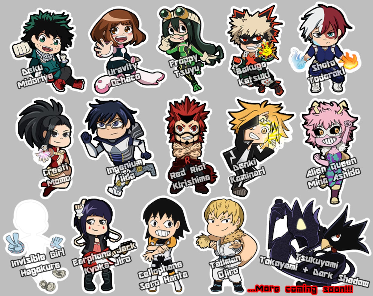 Custom My Hero Academia Boku No Hero Academia Sticker Sheets Etsy