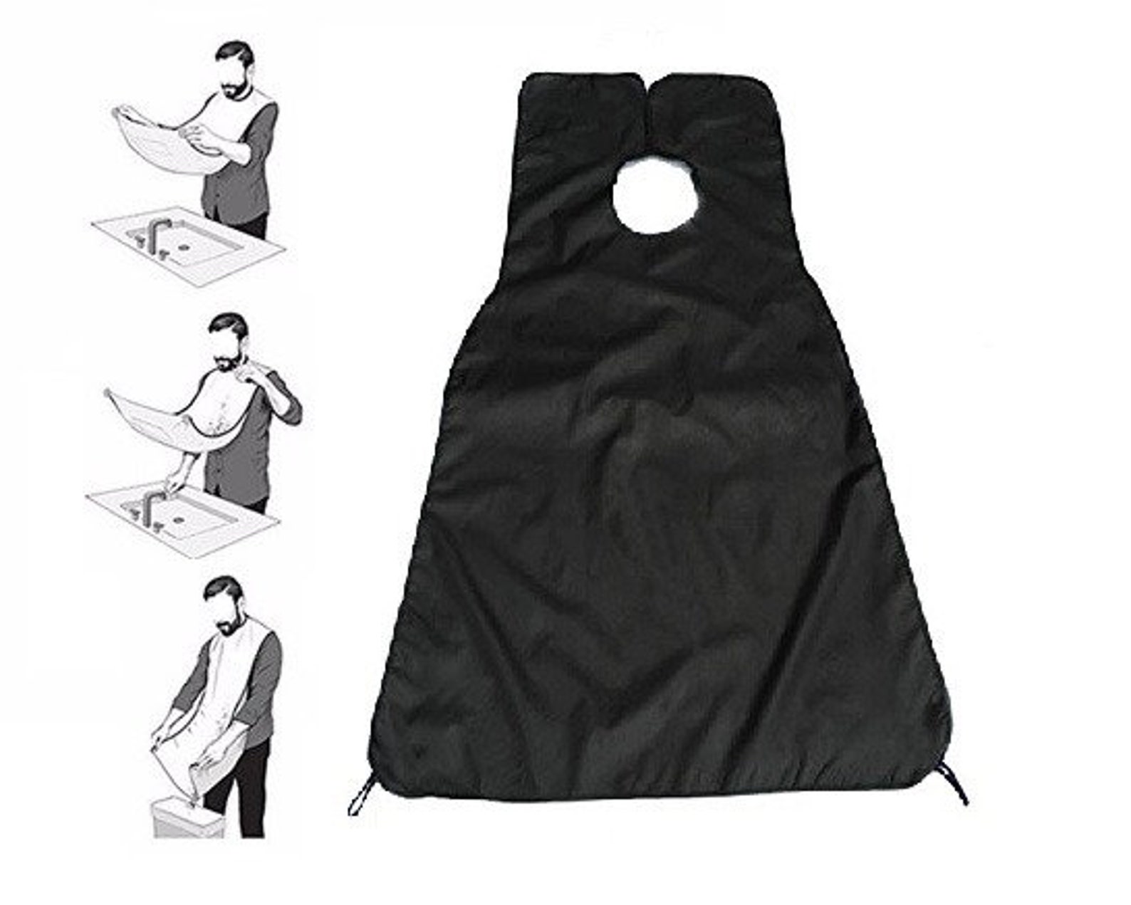 Beard and Moustache Trimming Apron With Handmade Double Sunnah Gift Bag ...