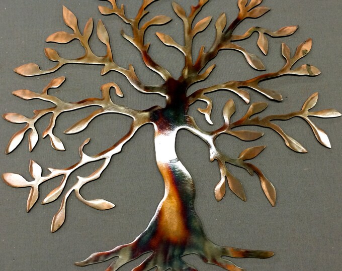 Metal Wall Art Plasma Cut Olive Tree Silhouette Home Decor - Etsy