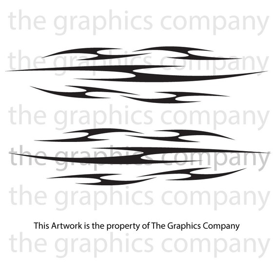 Flame Decals Stickers Graphics. the Size List is for One of | Etsy