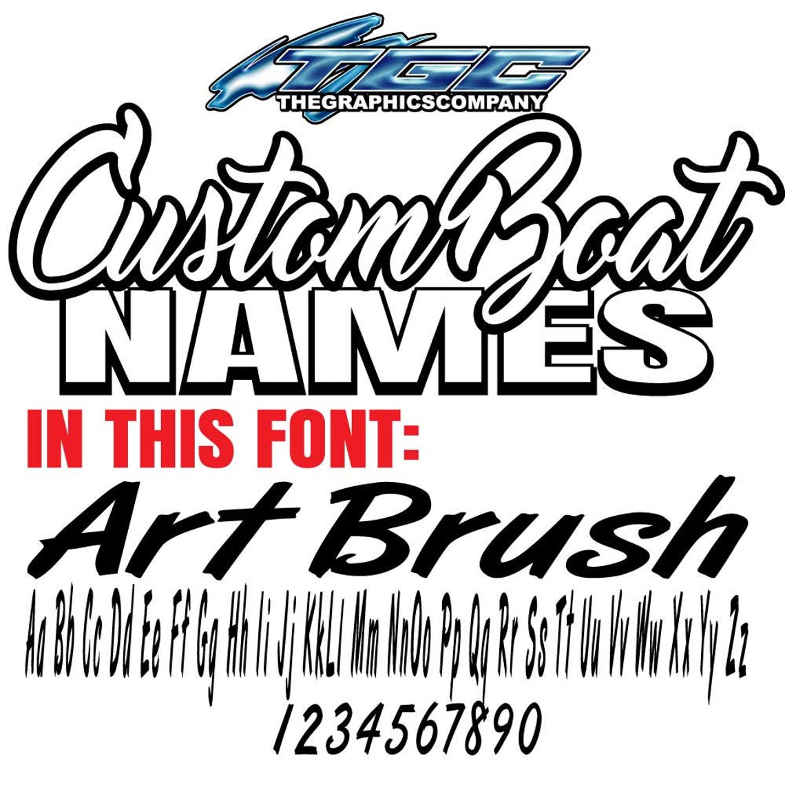 Custom Boat Names Vinyl Decals and Stickers Artbrush Font - Etsy