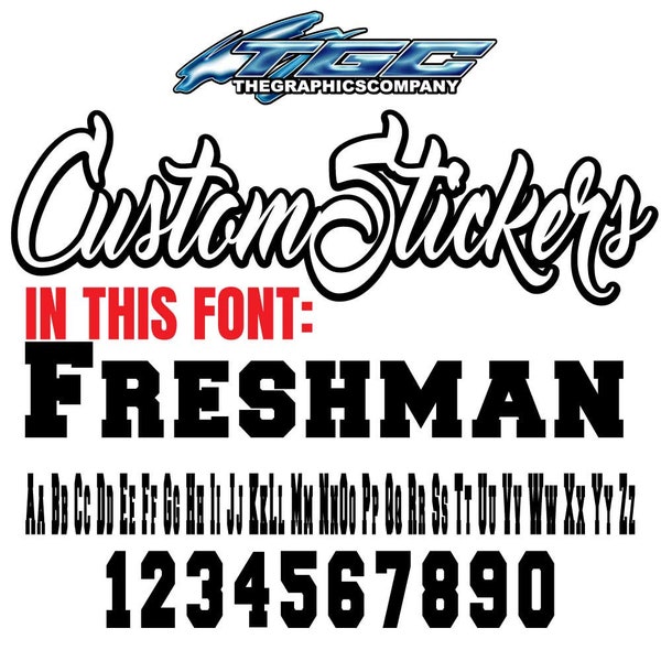 Freshman Font - Etsy