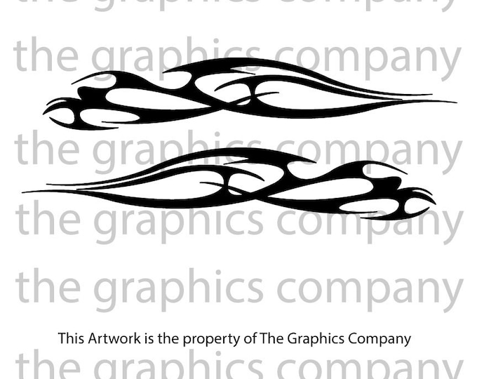 Flame Decals Stickers Graphics. the Size List is for One of - Etsy
