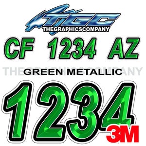 Boat Registration Numbers and Letters Decals Vinyl Names and | Etsy