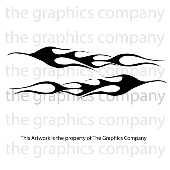 Flame Decals Stickers Graphics. the Size List is for One of - Etsy