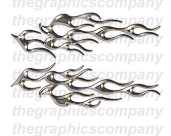 Purple Flames 12 Decal Stickers Graphics 3M Material | Etsy