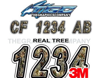 Boat Registration Numbers and Letters Decals Vinyl Names and Custom ...