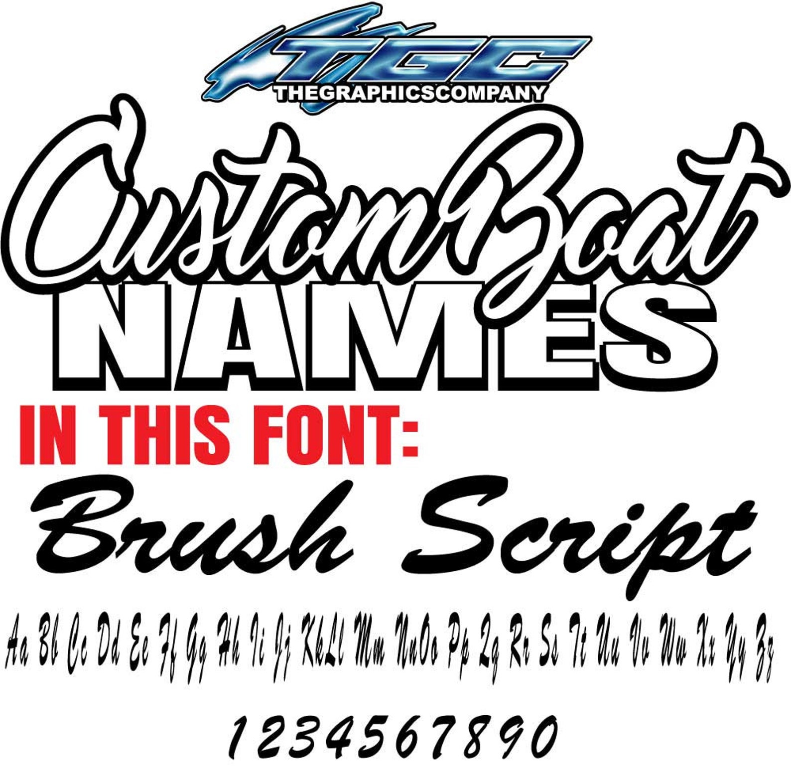 Custom Boat Names Vinyl Decals and Stickers Brush Font - Etsy