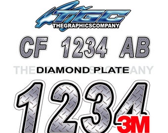 Diamond Plate Numbers - Etsy UK