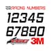 4 Inch Tall Racing Numbers Vinyl Decals Stickers MX ATV Boat Car Truck ...