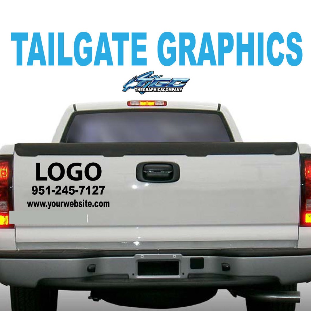 Tailgate Graphics Business Logo Vinyl Decals Stickers 21" X 11" - Etsy
