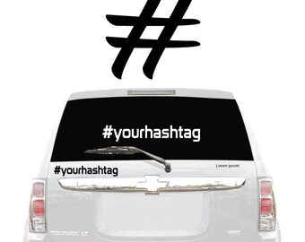 Hashtag Stickers - Etsy