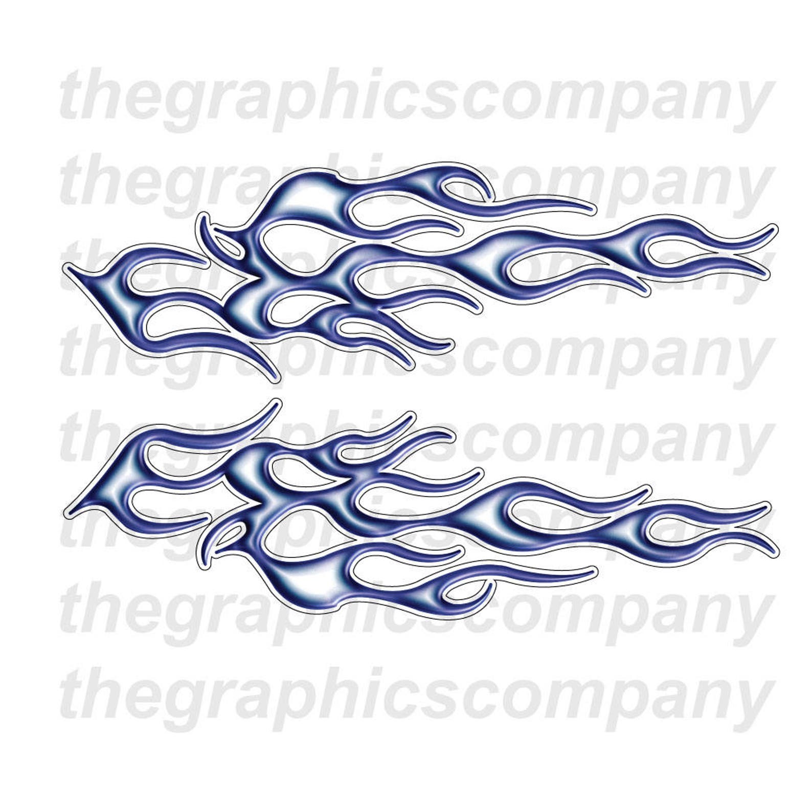 Dark Blue 12" Decal Stickers Graphics 3M Material High Quality With UV ...
