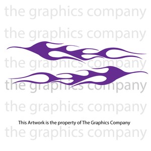 Flame Decals Stickers Graphics. the Size List is for One of the Flames ...