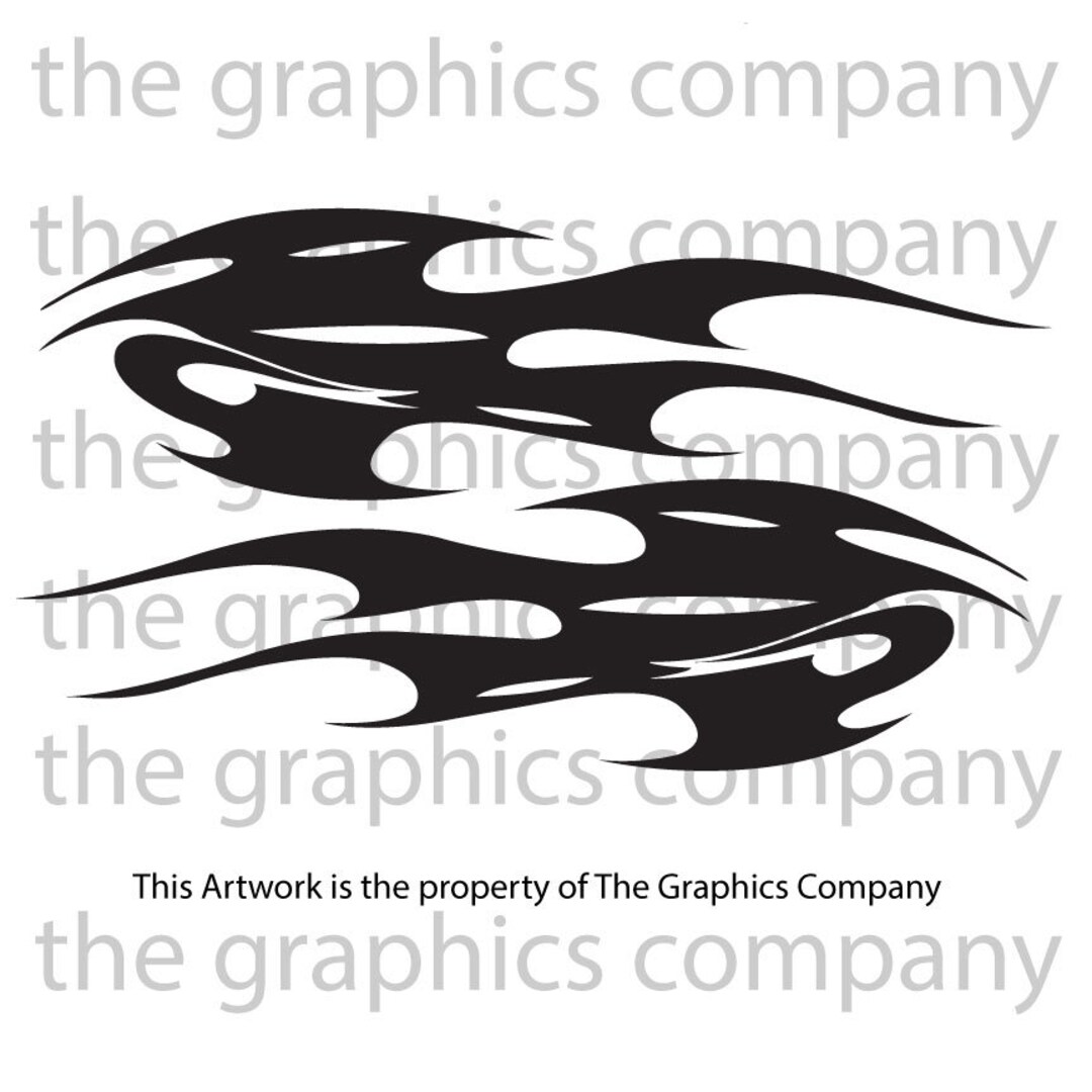 Flame Decals Stickers Graphics. the Size List is for One of the Flames ...