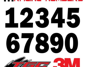 2 Inch Tall Racing Numbers Vinyl Decals Stickers MX ATV | Etsy