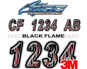 Boat Registration Numbers and Letters Decals Vinyl Names and Custom ...