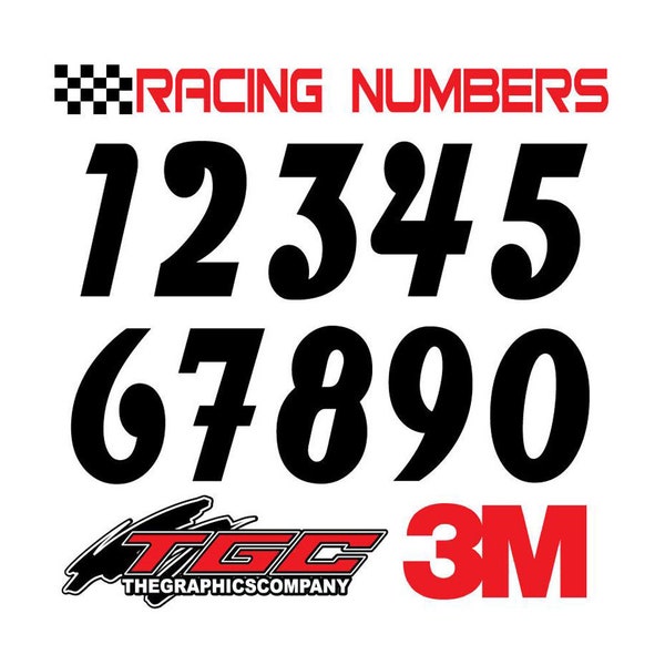 Vinyl Number Stickers Car - Etsy