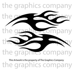 Flame Decals Stickers Graphics. the Size List is for One of the Flames ...