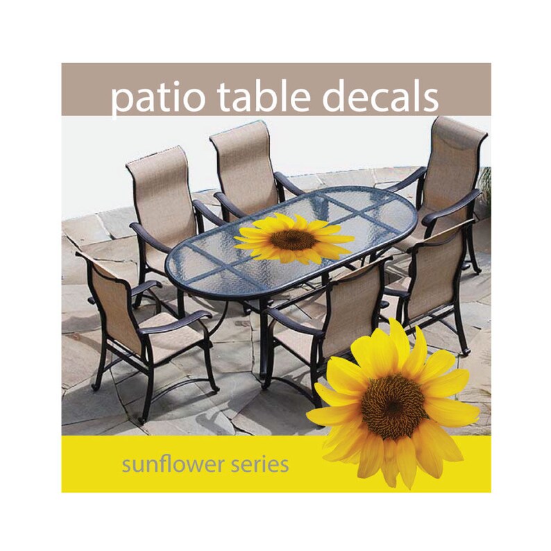 Patio Table Decals Vinyl Stickers DIY Self Stick Bubble Free - Etsy
