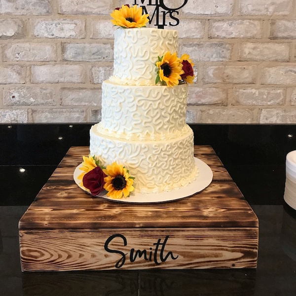 Wood Cake Stand - Etsy