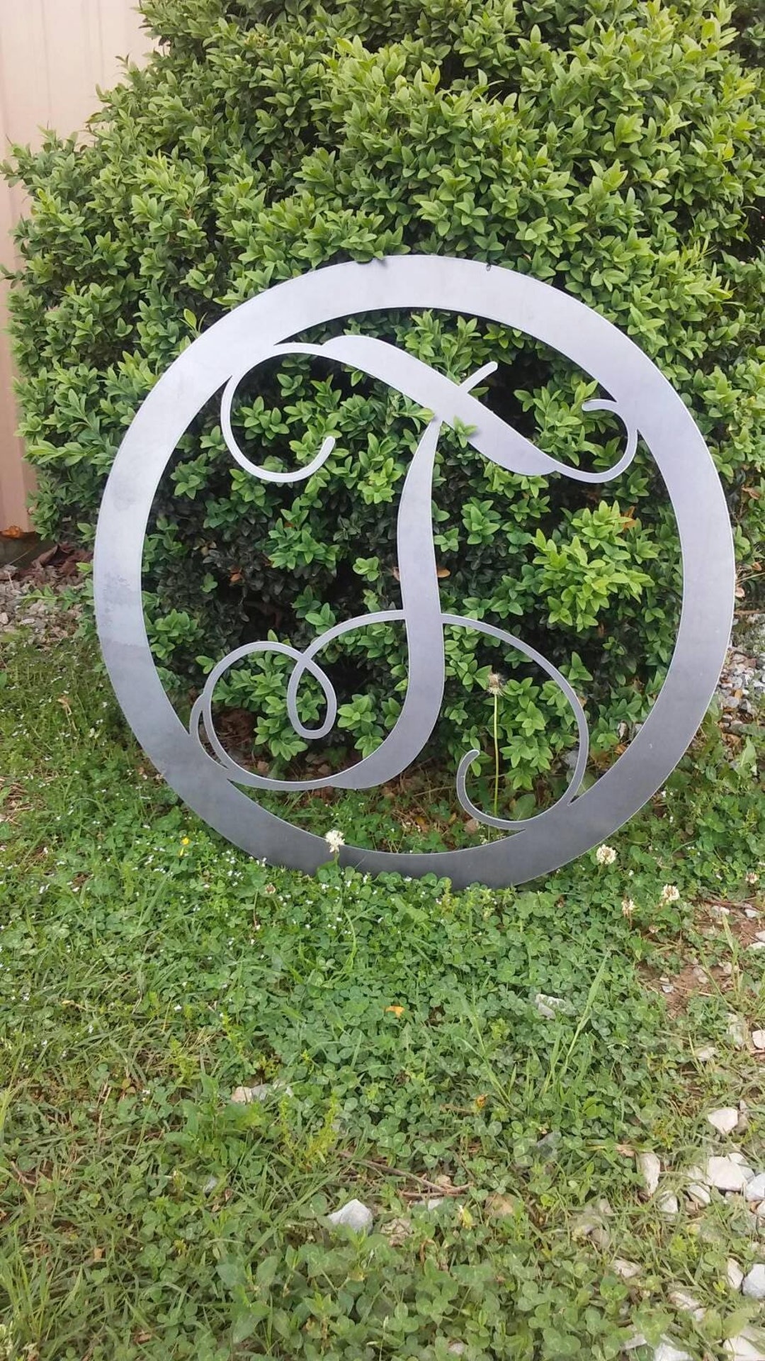 20 Inch Metal Circle Monogram Metal Sign 20 Inch-round Monogram Metal ...