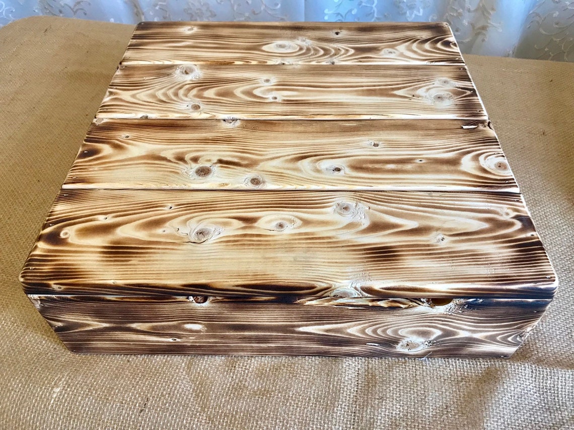 14x14 Square Wood Cake Stand 14 Inch Wedding Cake Stand | Etsy