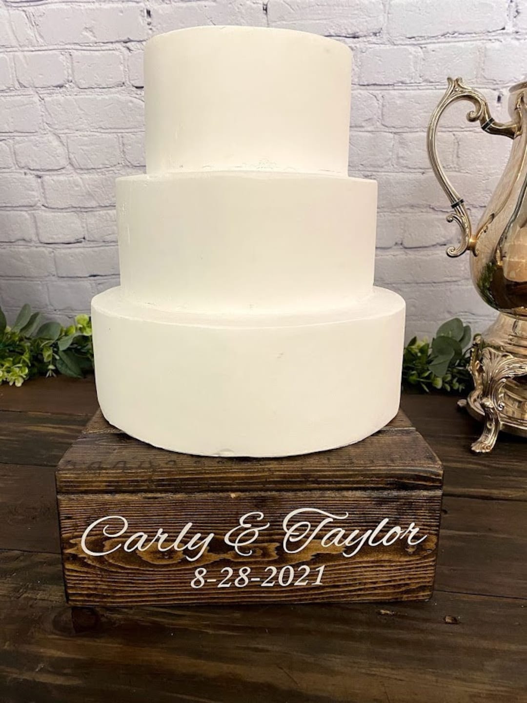 12 Inch Personalized Wedding Cake Stand-square Wedding Cake Stand ...