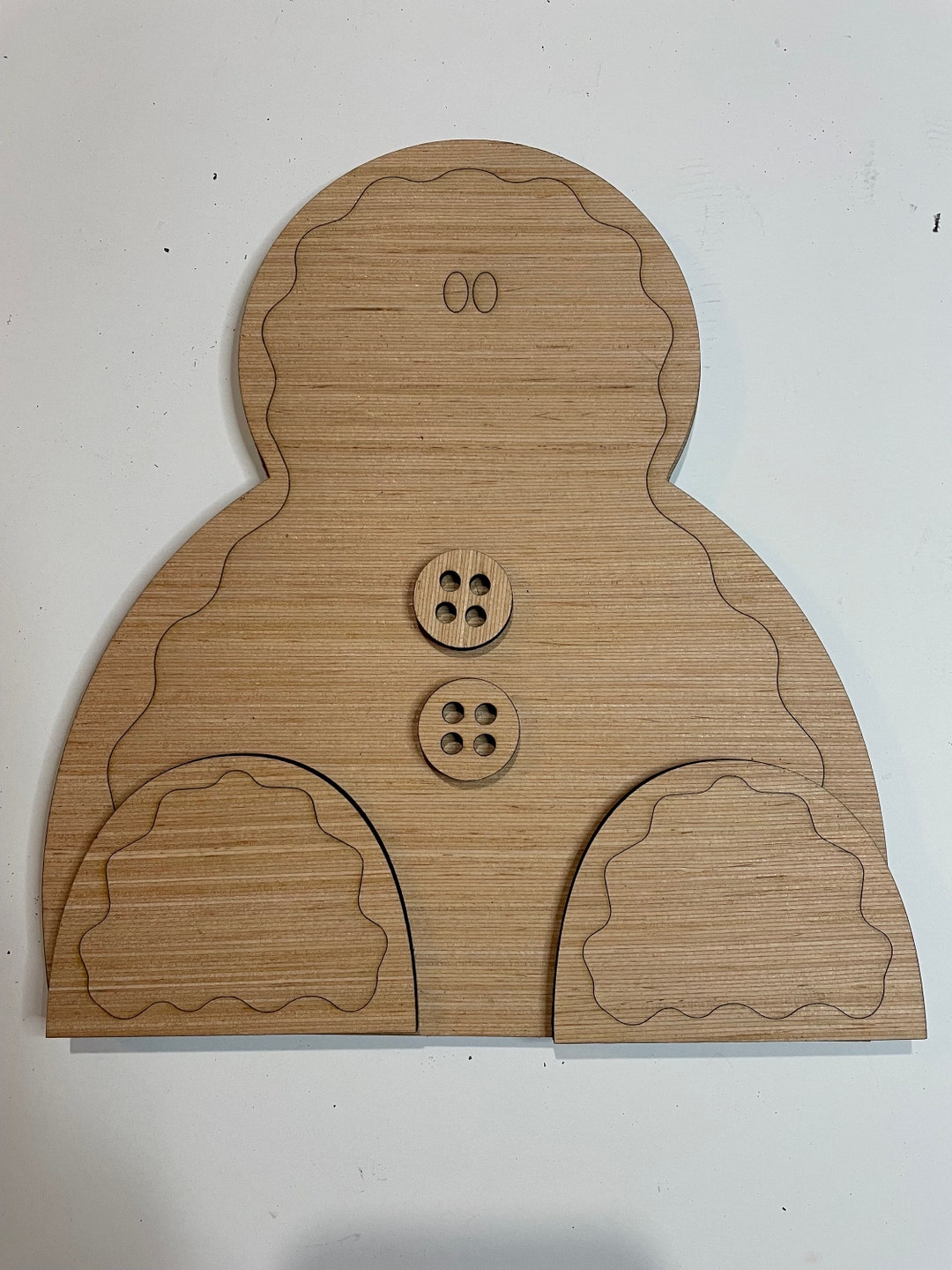 Gingerbread Man Shelf Sitter Kit - Etsy