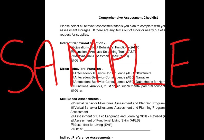 Comprehensive, EDITABLE ABA Program/bcba Supervision Documents - Etsy