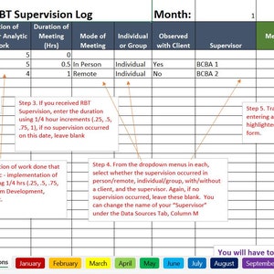 BCBA Supervision Packet for RBT Supervision - Etsy