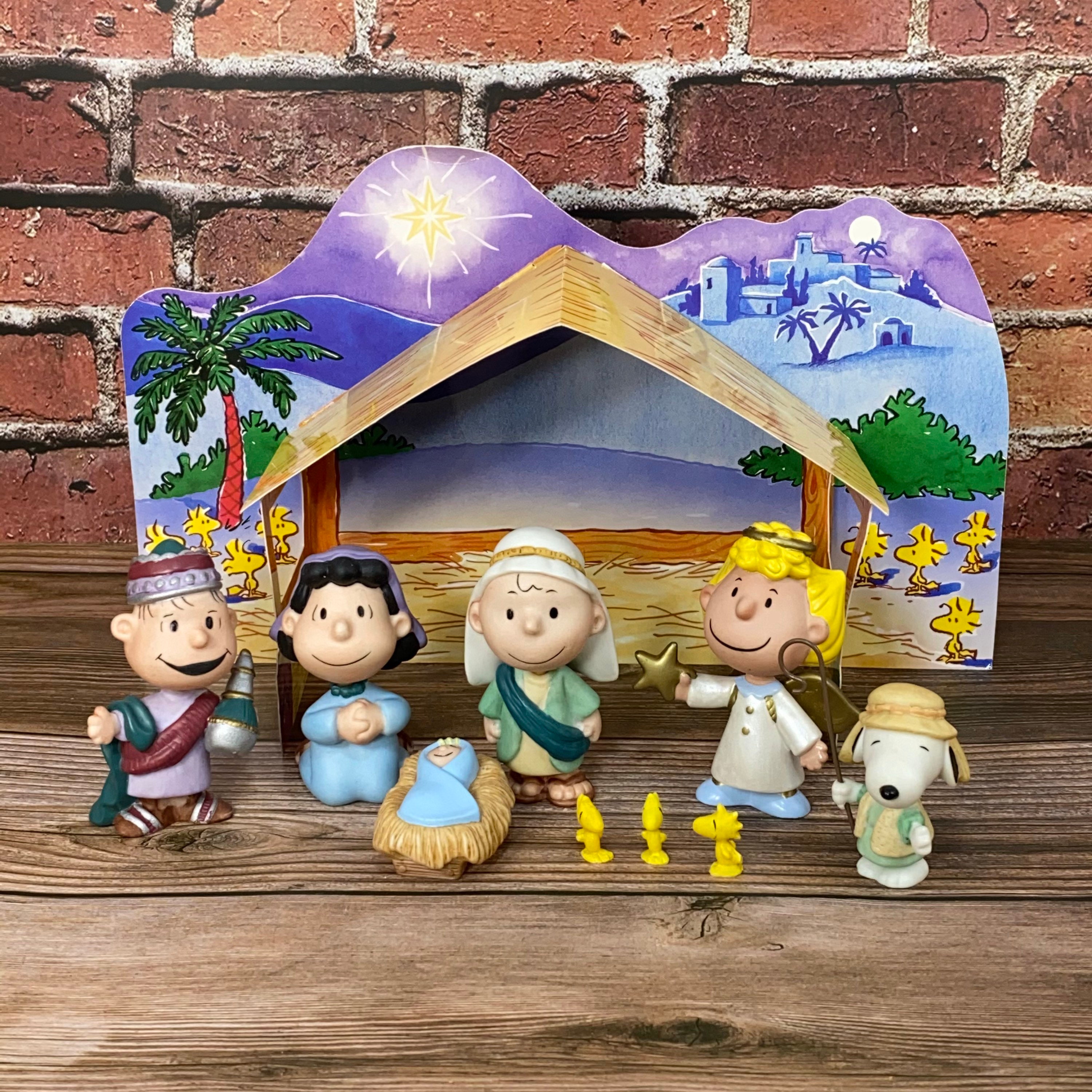 Snoopy Manger Scene Peanuts Nativity Set | Wayfair