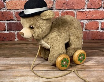 Vintage Wood Bead and Spool String Toy - Etsy