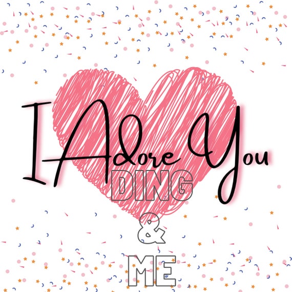 I Adore You Digital Download Sticker Art Clip Art Digital | Etsy