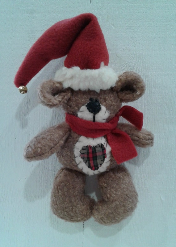 Teddy Bear Ornament Teddy Bear Christmas Ornament Holiday - Etsy