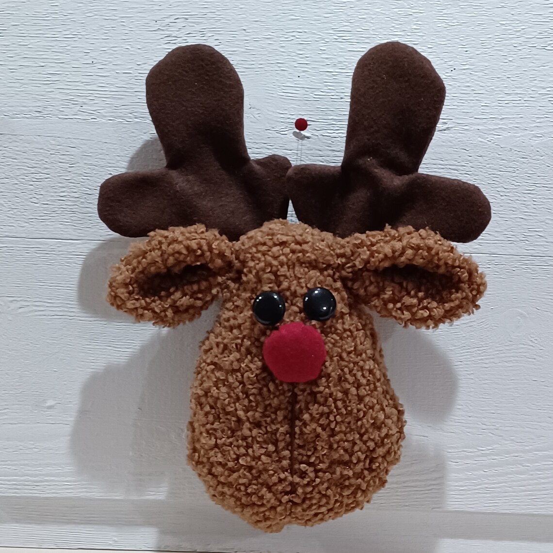 Plush Felt Reindeer Christmas Tree Topper: Holiday Wreath Decor - Etsy