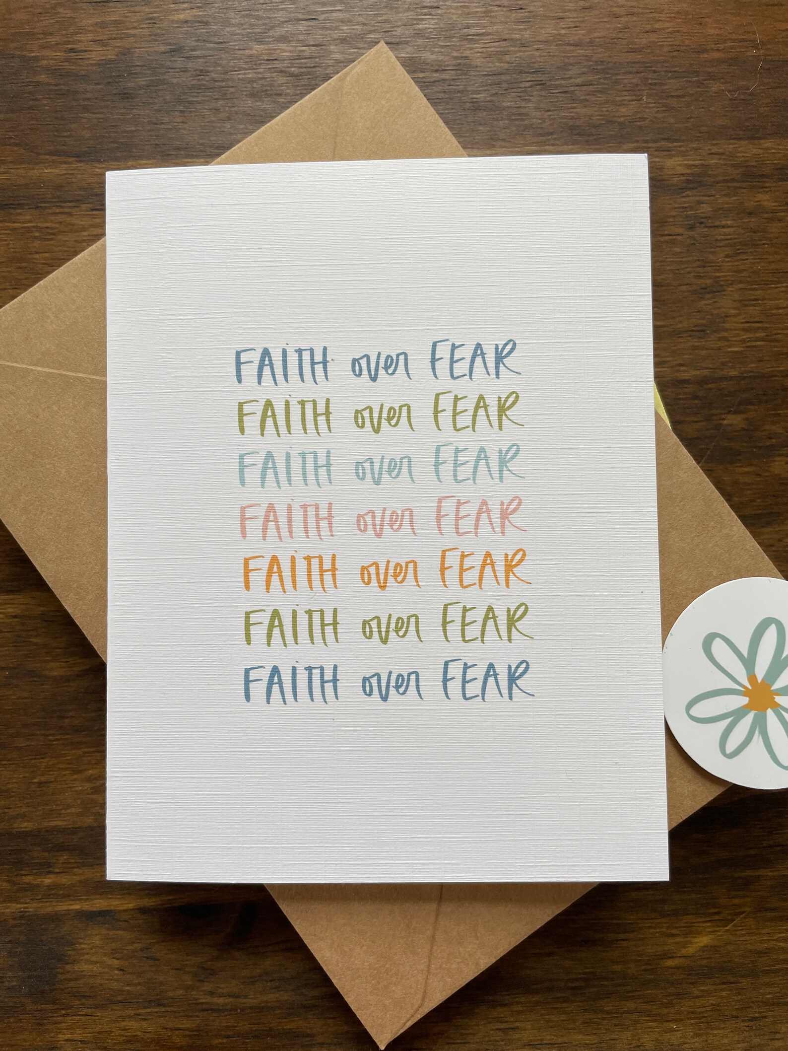 Faith Over Fear - Encouraging Christian Faith Bible Verse Cards During ...