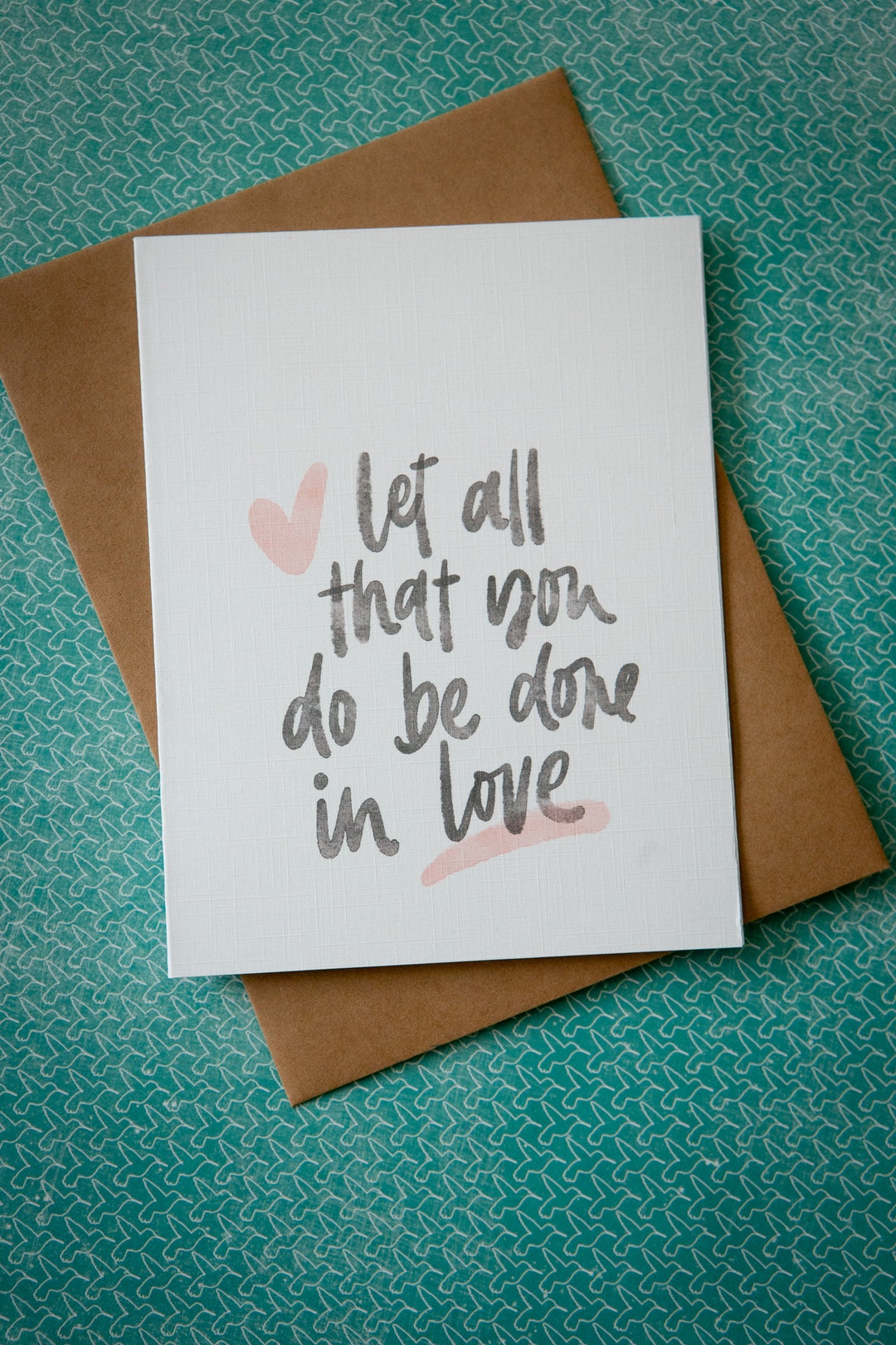 Let All That You Do Be Done in Love - Encouragement Cards - Etsy