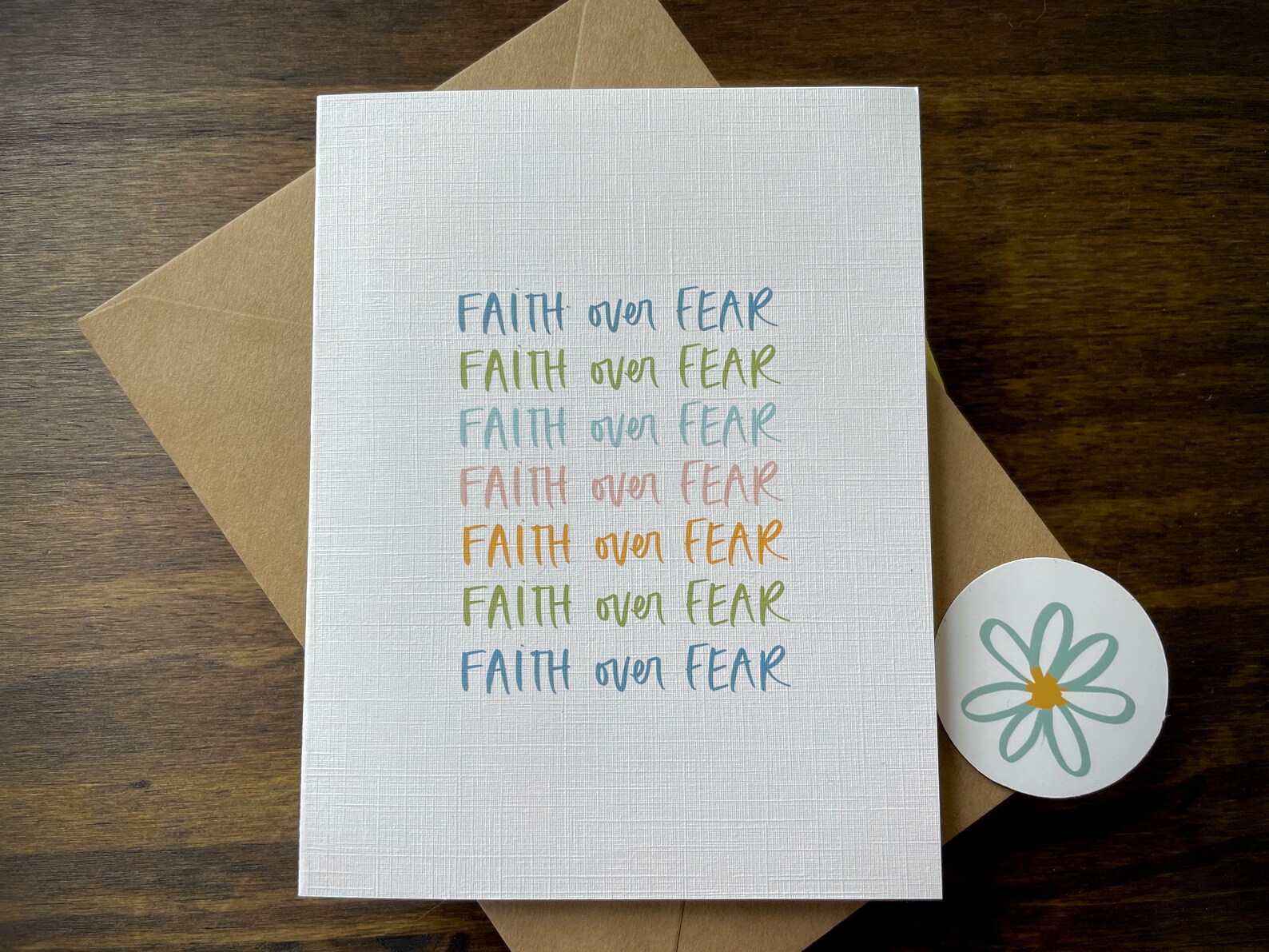 Faith Over Fear - Encouraging Christian Faith Bible Verse Cards During ...
