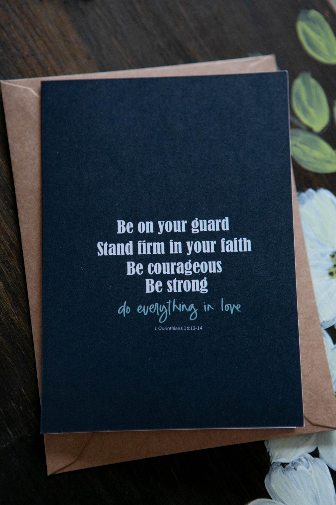 Be on Your Guard Bible Verse Card – 1 Corinthians 16 13 – Christian ...