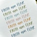 Faith Over Fear - Encouraging Christian Faith Bible Verse Cards During ...