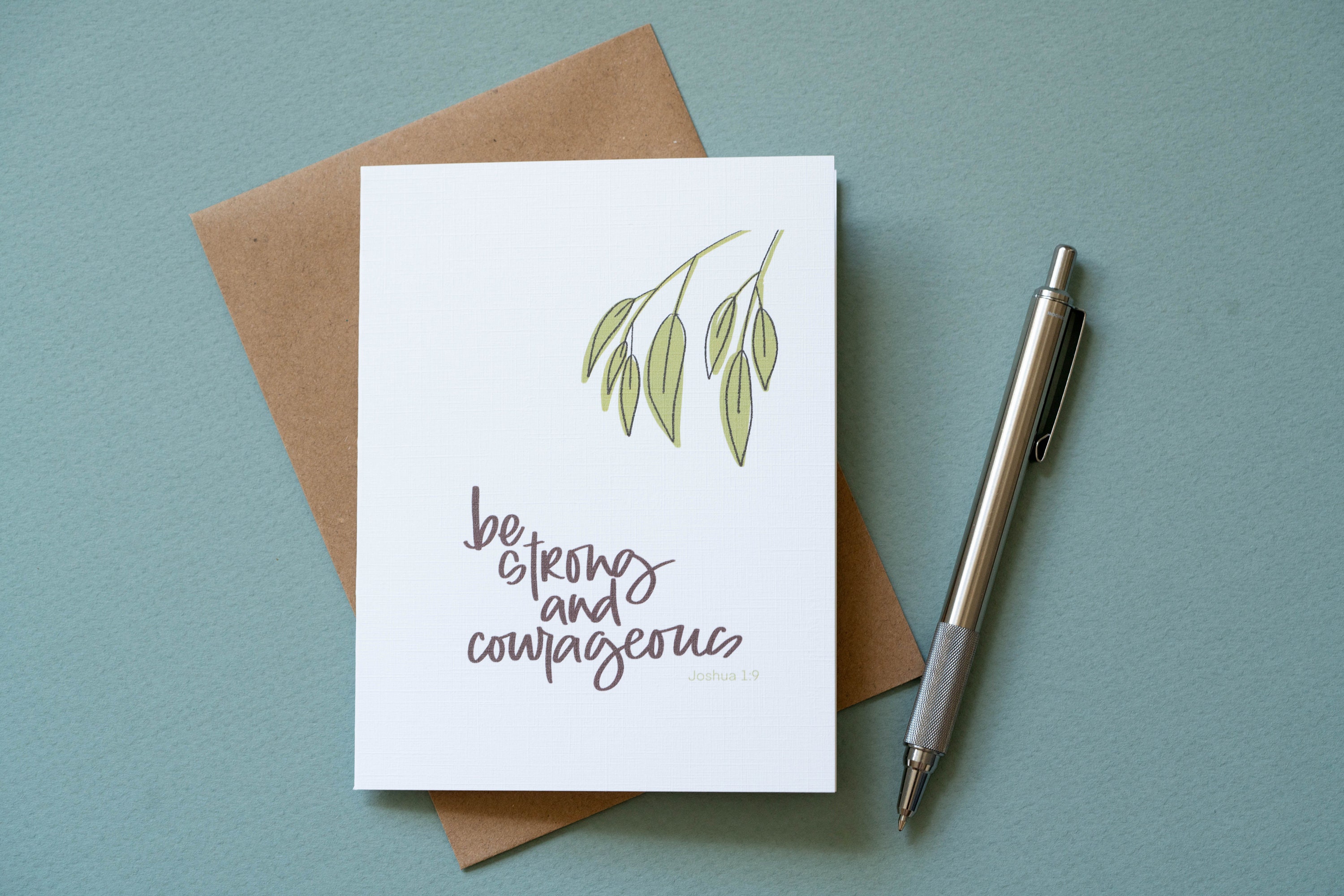 Be Strong and Courageous - Encouragement Cards, Bible Verses ...