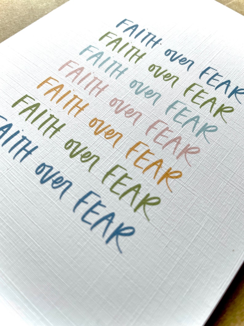 Faith Over Fear - Encouraging Christian Faith Bible Verse Cards During ...