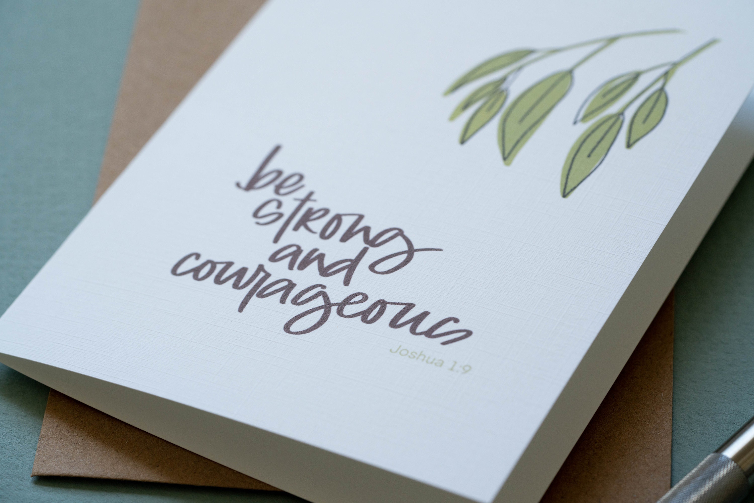 Be Strong and Courageous - Encouragement Cards, Bible Verses ...