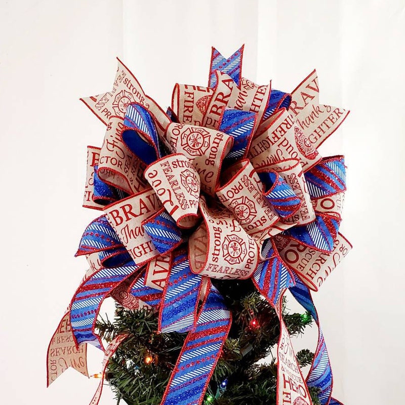 Tree Topper Bow - Etsy