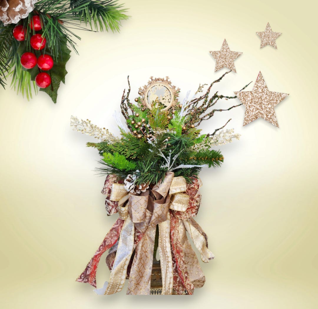 Nature Inspired Tree Topper 360 Degree Viewing - Etsy