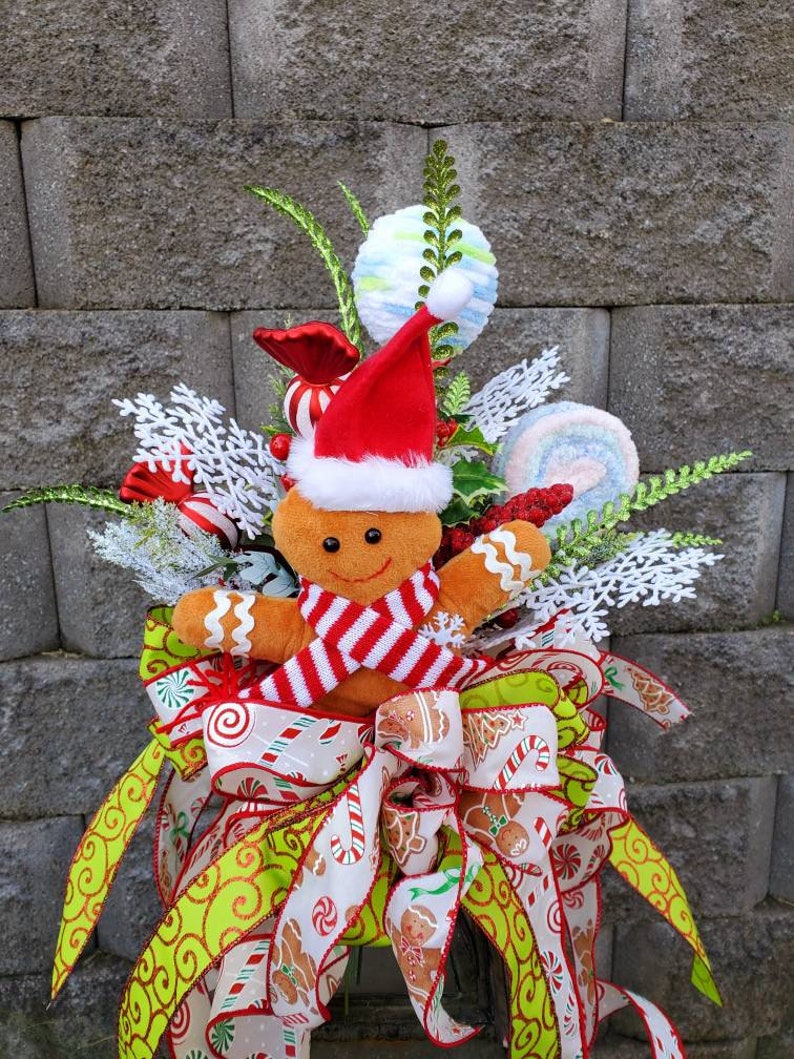 Christmas Gingerbread Man Tree Topper Sweet Gingerbread | Etsy