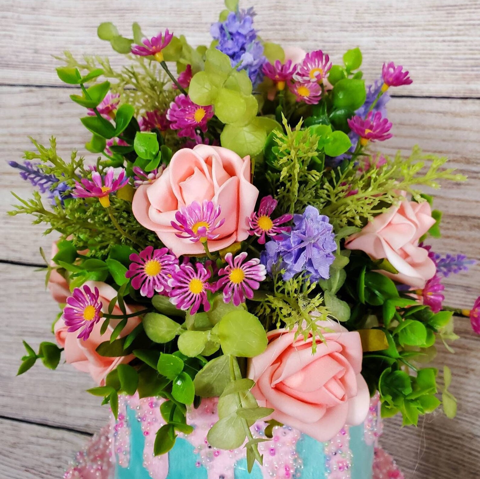 Fake Bake Birthday Cake Large Tiered Fake Cake Fake Bakes - Etsy