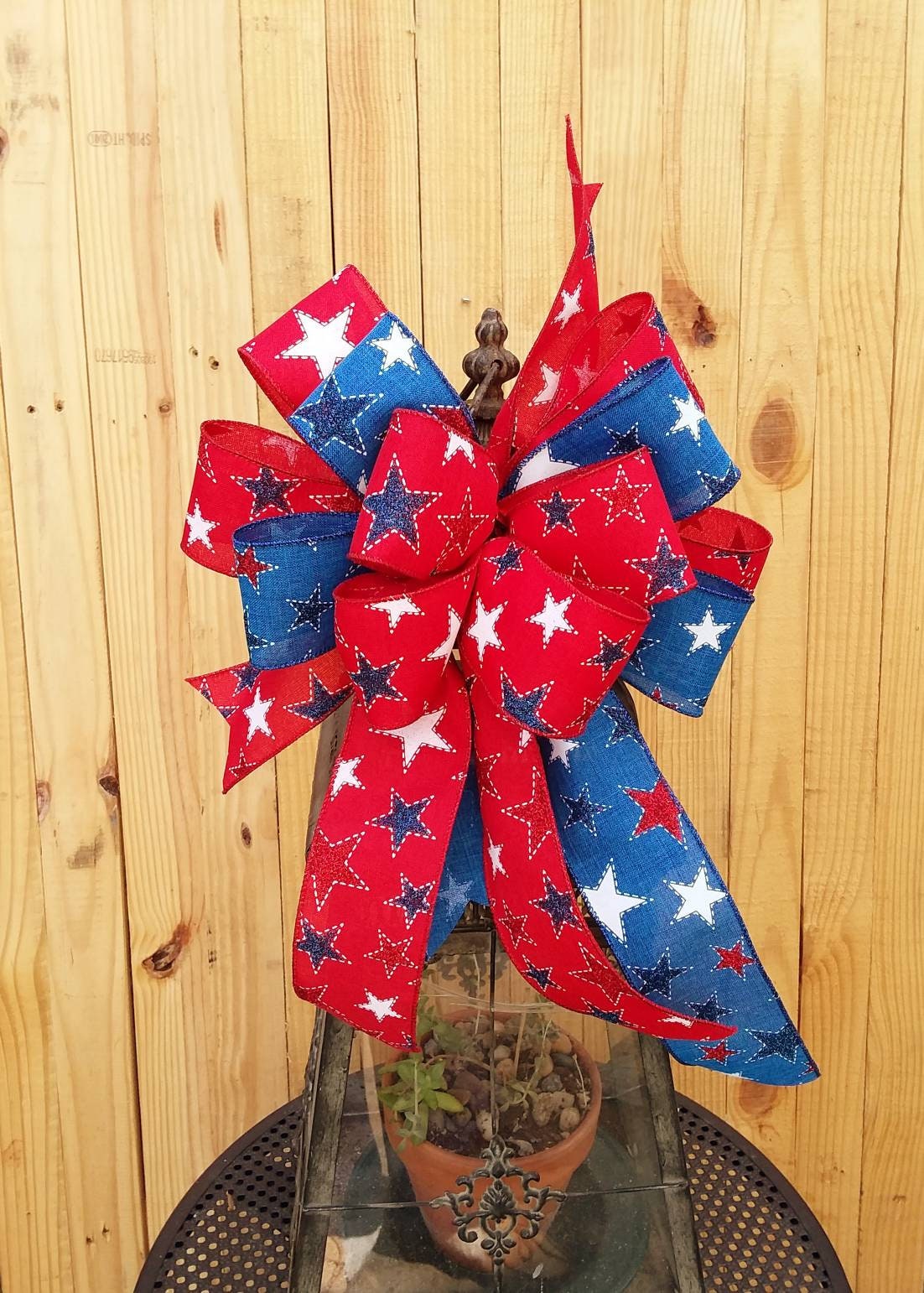 Red Blue Stars Support Bow We are All in this Together | Etsy